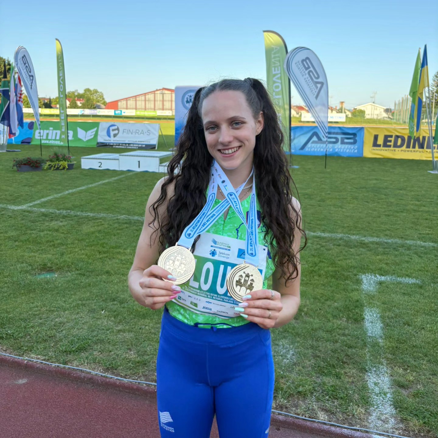 Atletinja Lucija Potnik 'leti' kljub vetru